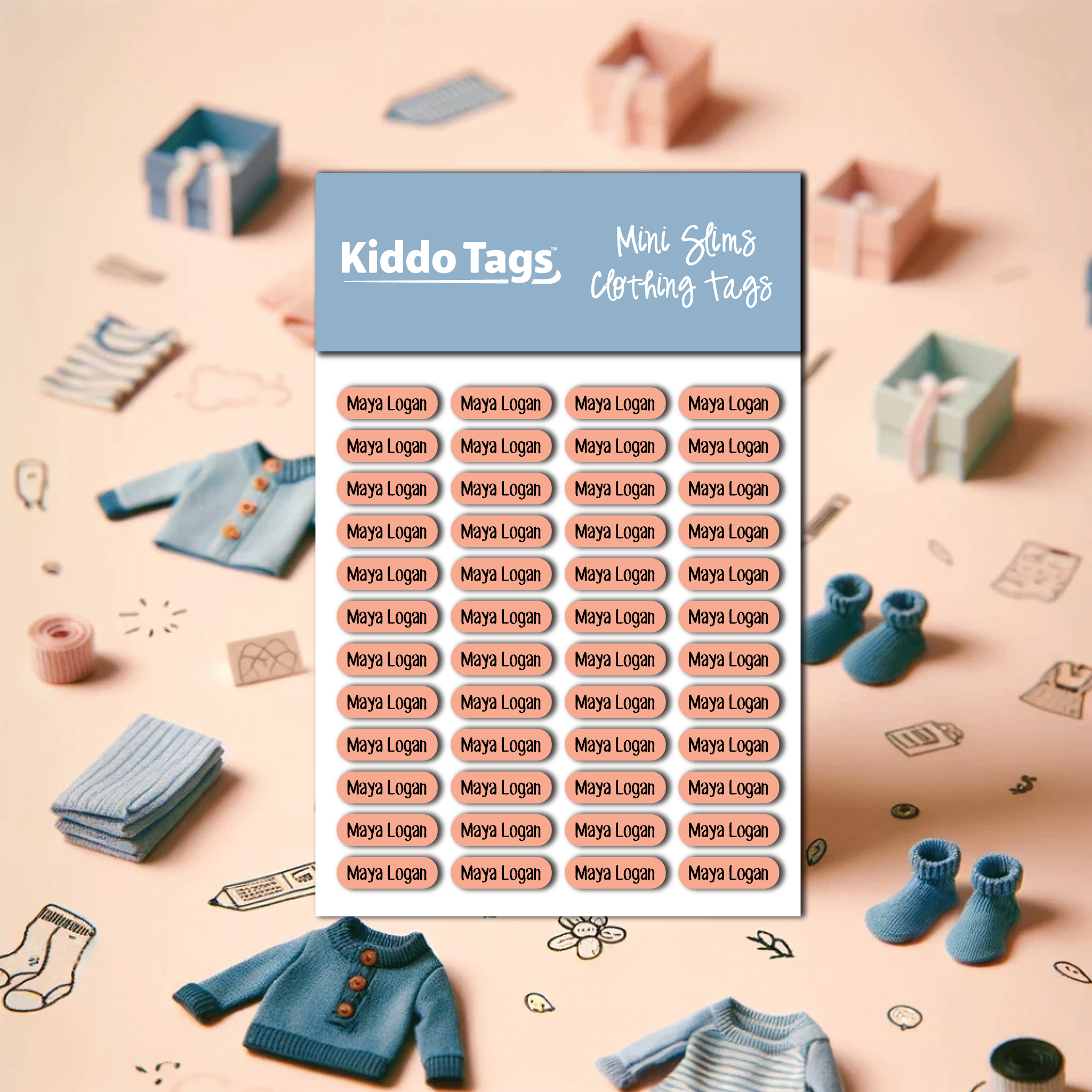 Mini Slim Clothing Tags – Kiddo Tags