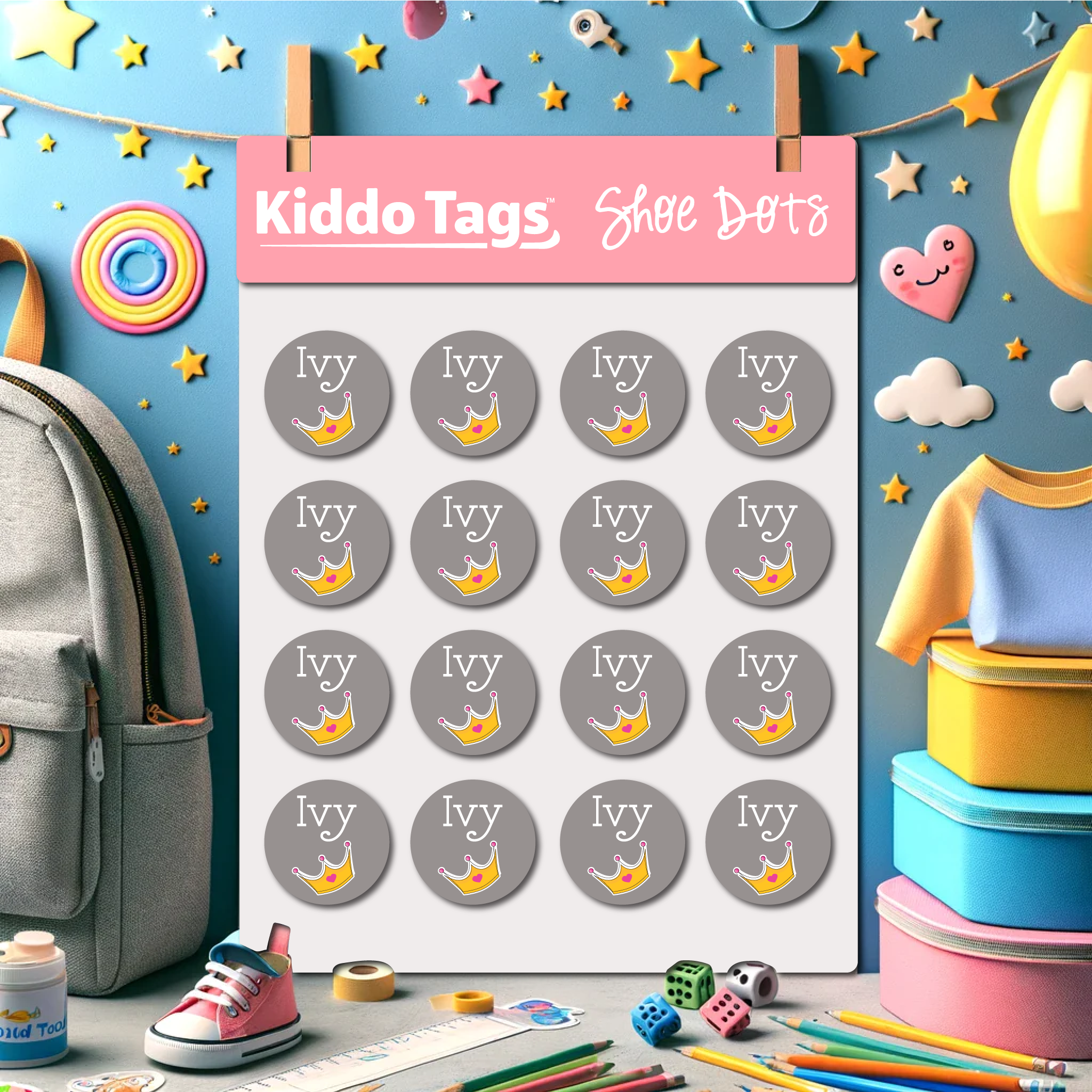 Shoe Dots | Easily identify your child's shoes! – Kiddo Tags