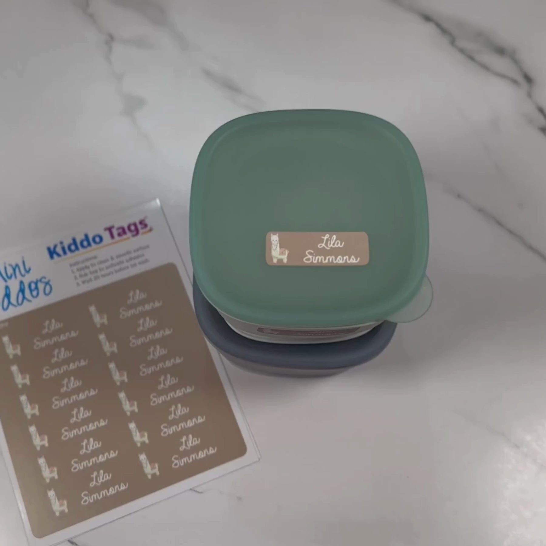 Mini Name Tags – Small, Durable & Waterproof – Kiddo Tags